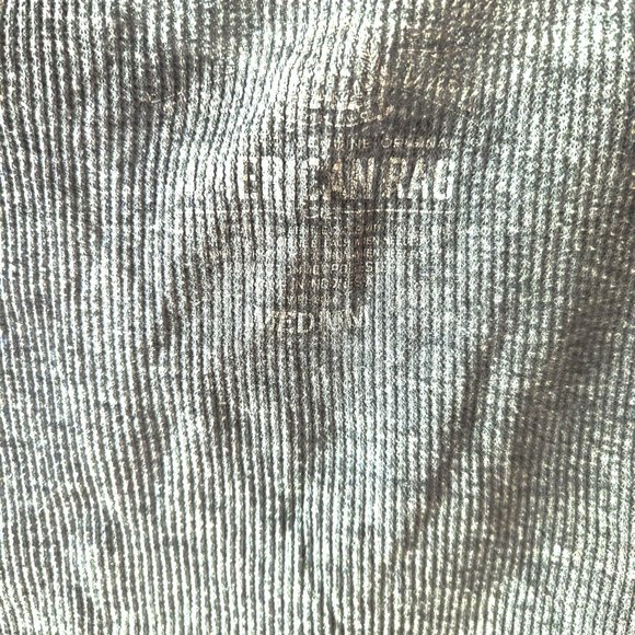 American Rag | Shirts | American Rag Long Sleeve Waffle Grey And Black ...